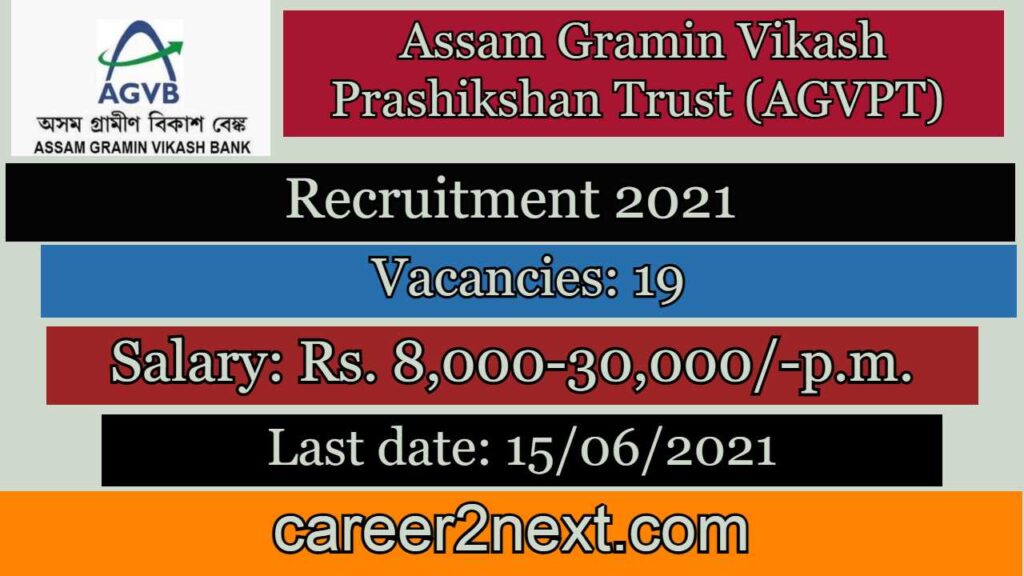 AGVB Recruitment 2021-19 Posts|Last Date: 15/06/2021.