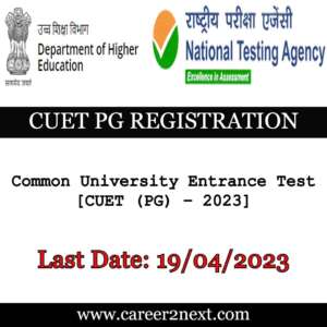 CUET PG Registration 2023