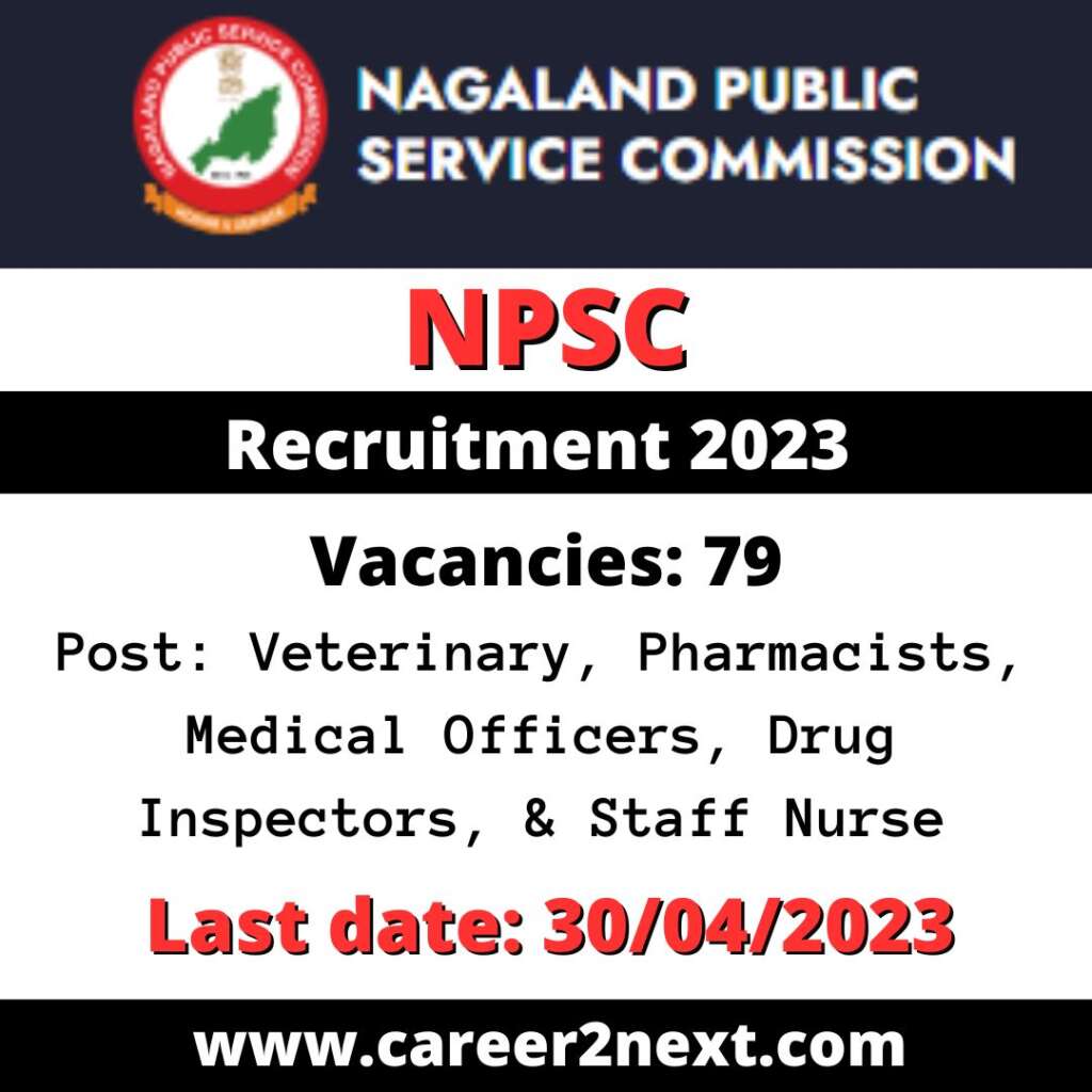 NPSC Recruitment 2023 | 79 Veterinary Pharmacist and Other Posts ...