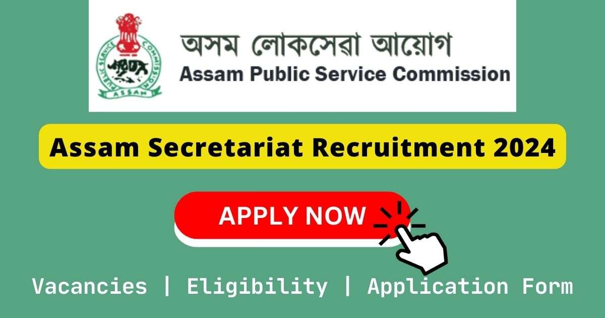 Assam Secretariat Recruitment 2024 – 17 Posts (Stenographer)